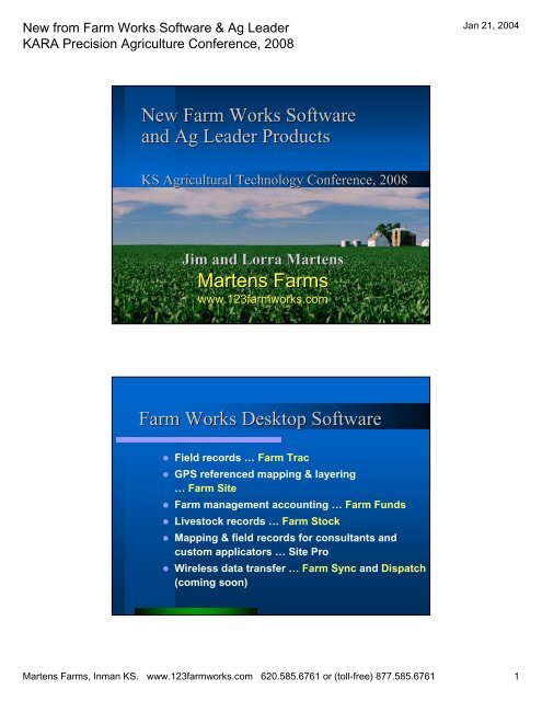 FarmWorks Software - karta