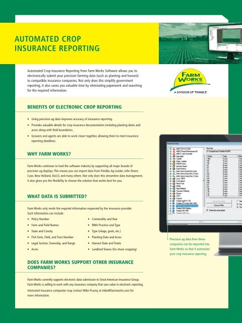 Factsheet - Farm Works Software