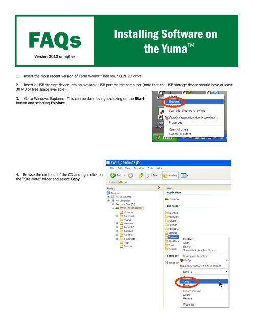 Read FAQ - Farm Works Software