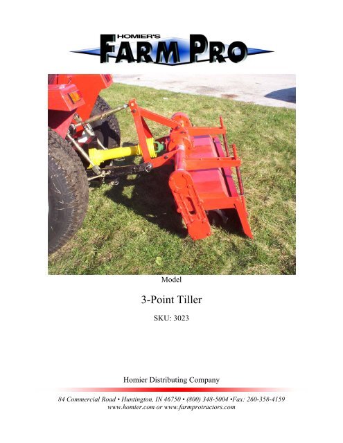 3-Point Tiller - Farm Pro Series