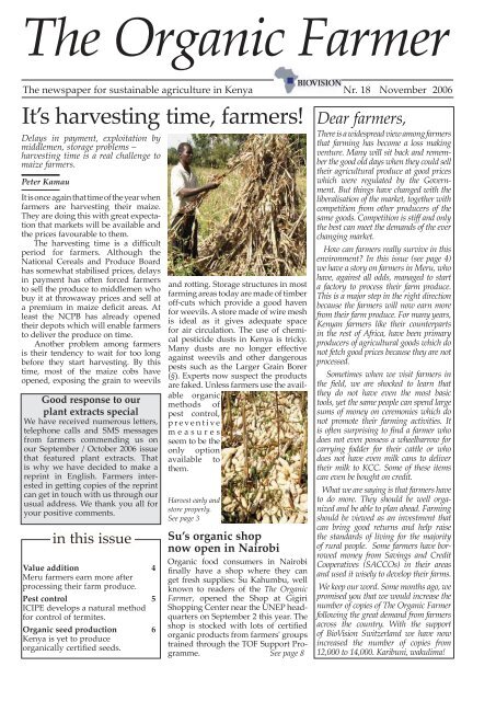 The Organic Farmer - Infonet-Biovision