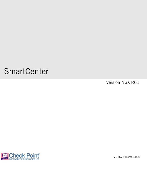 SmartCenter - Check Point