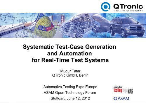 Systematic Test-Case Generation and Automation for Real-Time ...