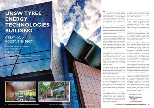 unsw tyree energy technologies building - Australian National ...