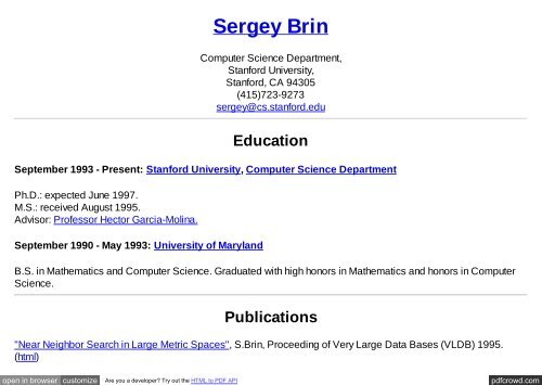 Sergey-Brin-Resume Sergey-Brin-Resume