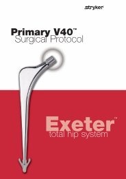 Exeter trauma stem hip hemiarthroplasty