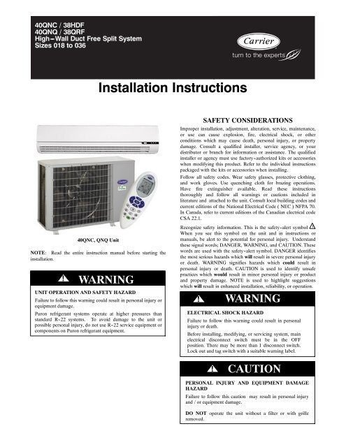 Installation Instructions
