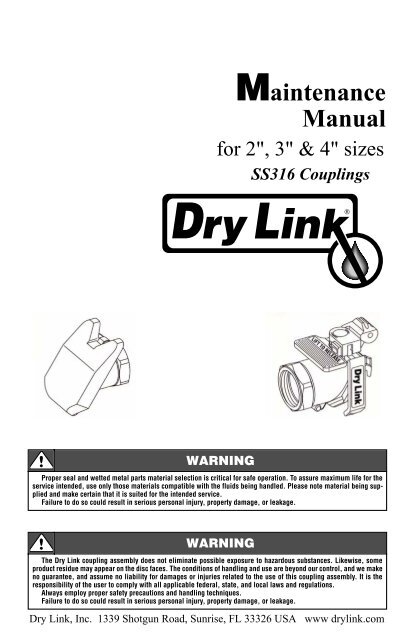 here - Dry Link® Dry Disconnect Couplings