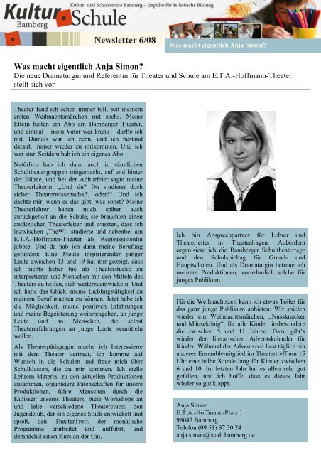 Was macht eigentlich Anja Simon?