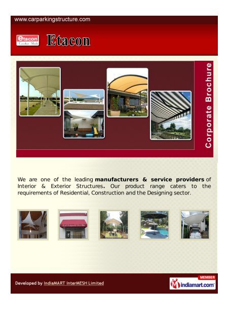 Etacon, Gurgaon - Supplier & Manufacturer of Tensile Structures ...