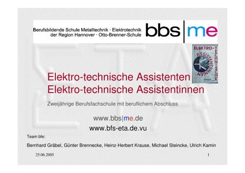 Elektro-technische Assistenten Elektro-technische ... - FED-Wiki