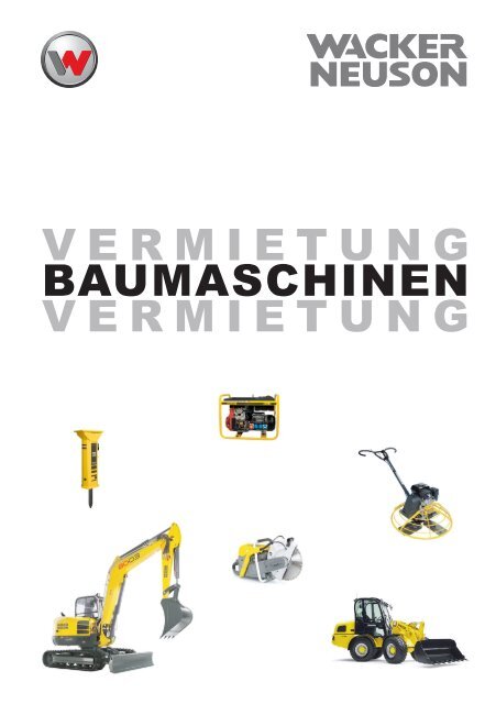 Wacker Neuson Mietprogramm