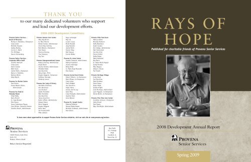 THANK YOU - Provena Health