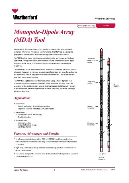 Monopole-Dipole Array (MDA) Tool -A4