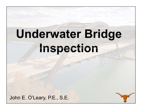 Underwater Bridge Underwater Bridge Inspection