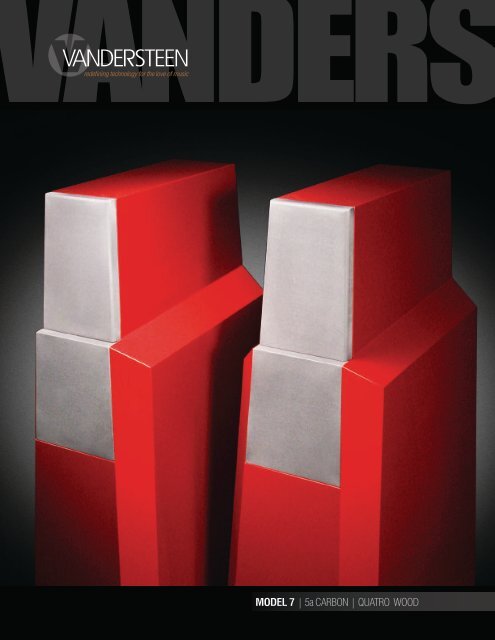 web friendly Vandersteen 16pg. Brochure - rjdesign