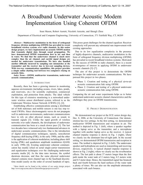 A Broadband Underwater Acoustic Modem Implementation Using ...