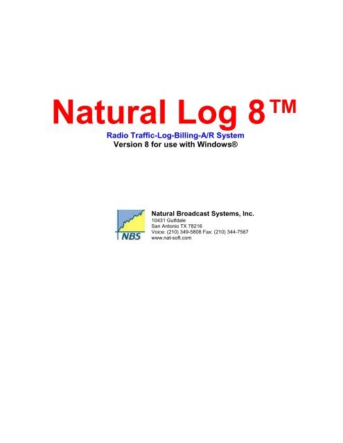 Welcome to Natural Log Academy - Natural Broadcast Systems