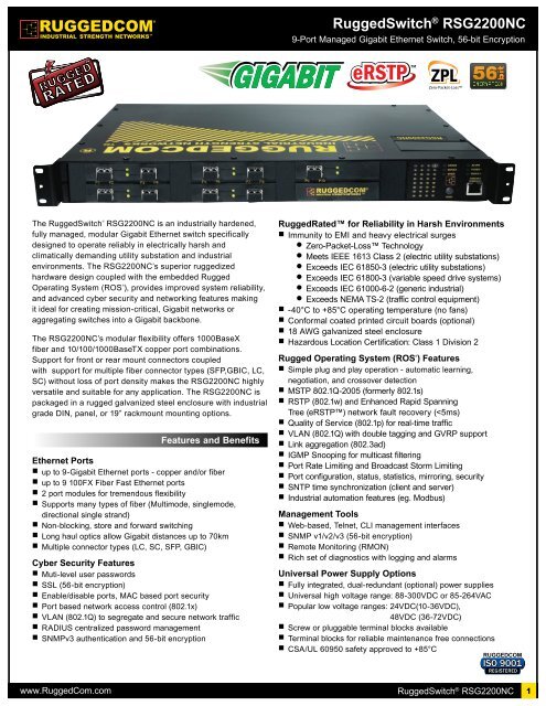 RuggedSwitch® RSG2200NC