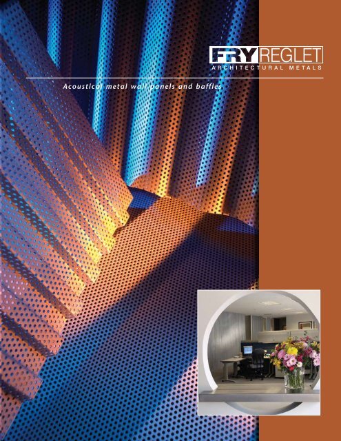 Acoustical metal wall panels and baffles - Fry Reglet