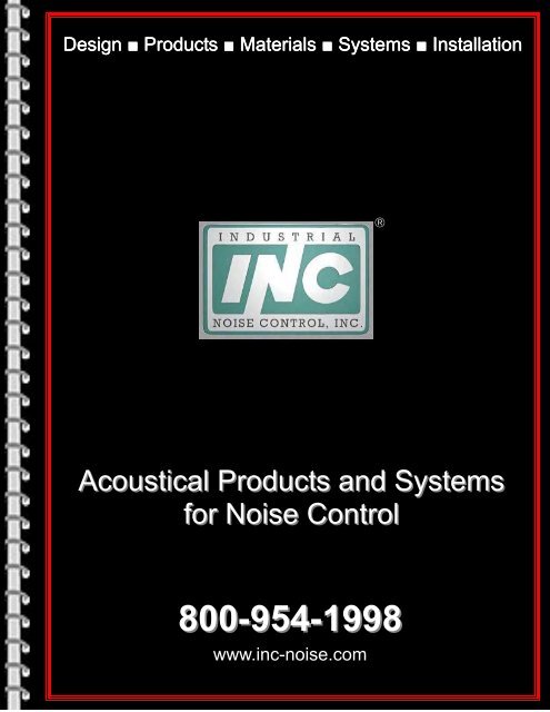 Acoustical Products and Systems for Noise Control - Industrial Noise ...