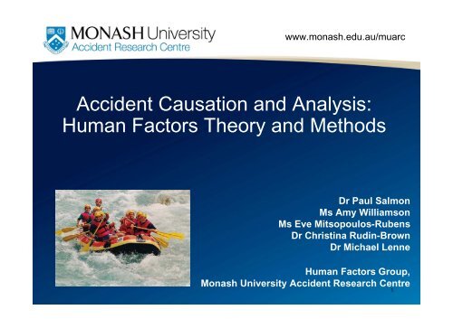 Accident Causation and Analysis: Human Factors Theory ... - ORIC