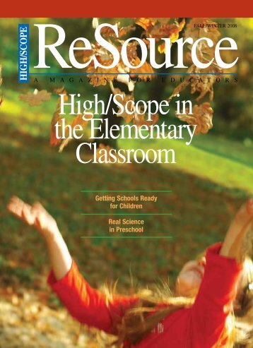 Working With a Challenging Child - High/Scope Educational ...