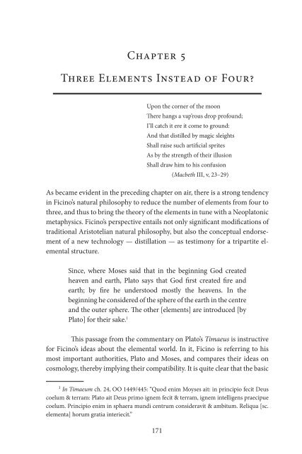 Chapter 5 Three Elements Instead Of Four Iter 