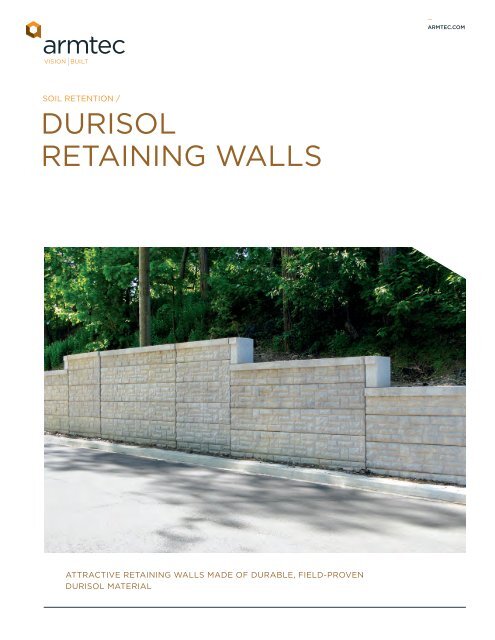 DURISOL RETAINING WALLS - Armtec