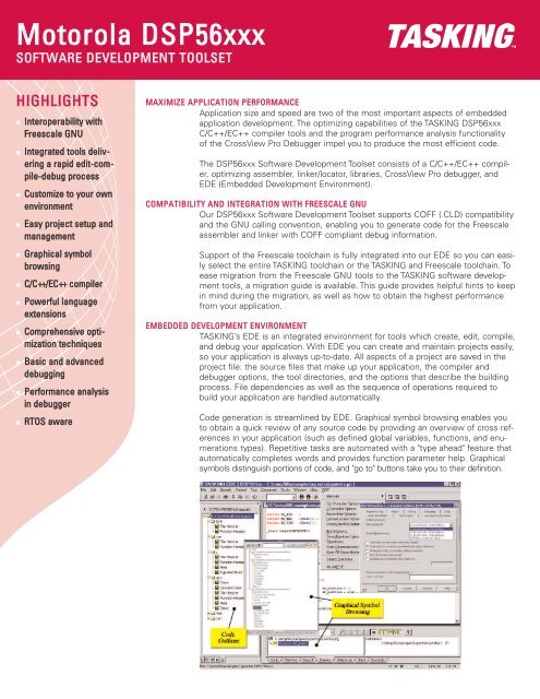 DSP56xxx Datasheet 3.0.qxd - Tasking