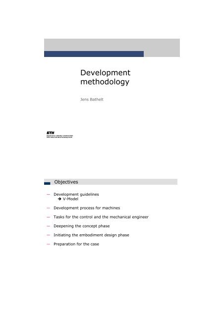 Development methodology