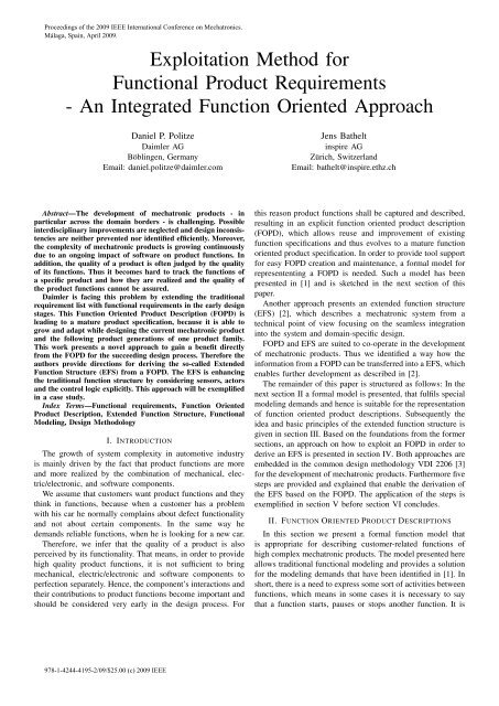 Paper - inspire - ETH Zürich