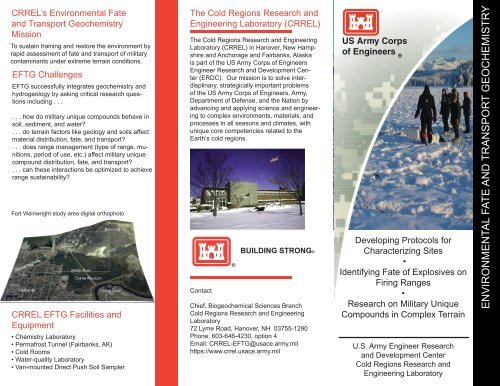 EFTG Brochure - CRREL - U.S. Army