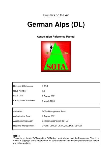 DL Association Reference Manual (English) - SOTA!