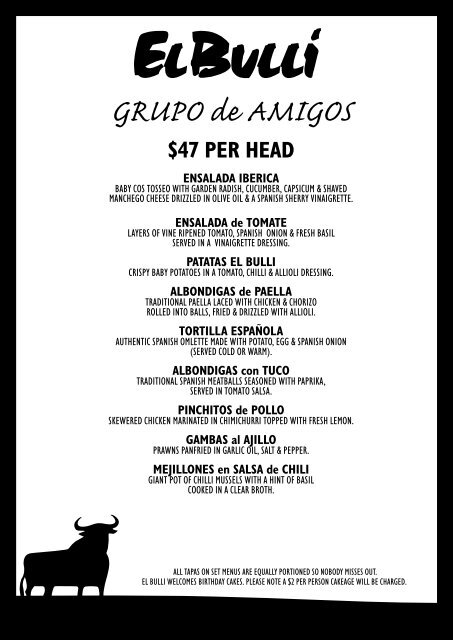 Download function menu - El Bulli