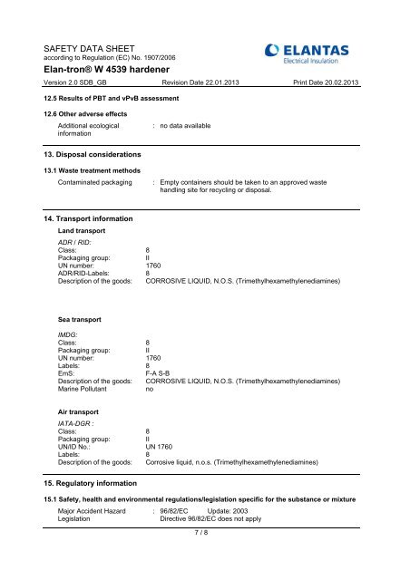 SAFETY DATA SHEET accordi