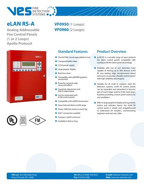 eLAN RS-A - VES Fire Detection Systems