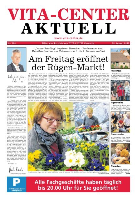 Am Freitag eröffnet der Rügen-Markt! - Vita Center