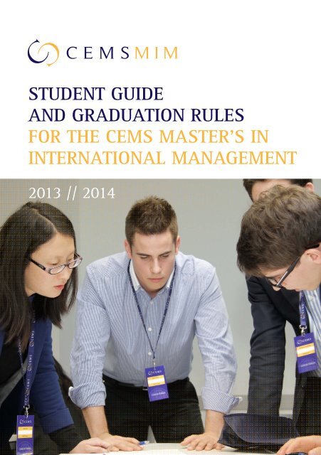 Student Guide CEMS MIM 2013-14