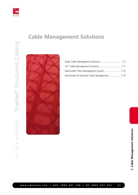 Cable Management Solutions - ADC Krone