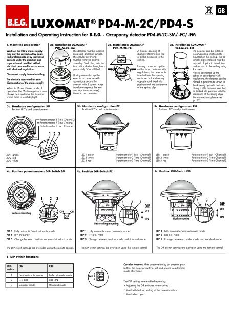 luxomat® pd4-m-2c/pd4-s gb - Beg