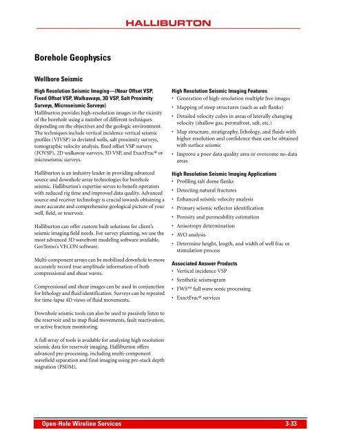 Borehole Geophysics Wellb