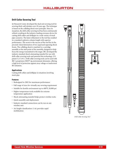 Drill Collar Severing Too
