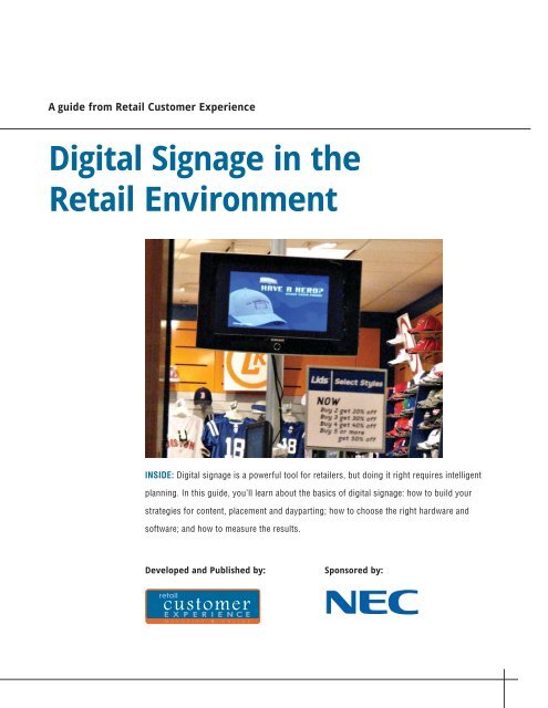 Digital Signage in the Retail Environment: A guide