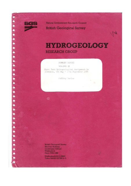 Download this report - British Geological Survey