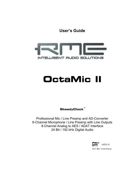 RME - Octamic II - peter boda
