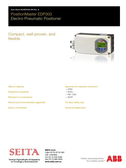 PositionMaster EDP300 Electro-Pneumatic Positioner Compact, well ...