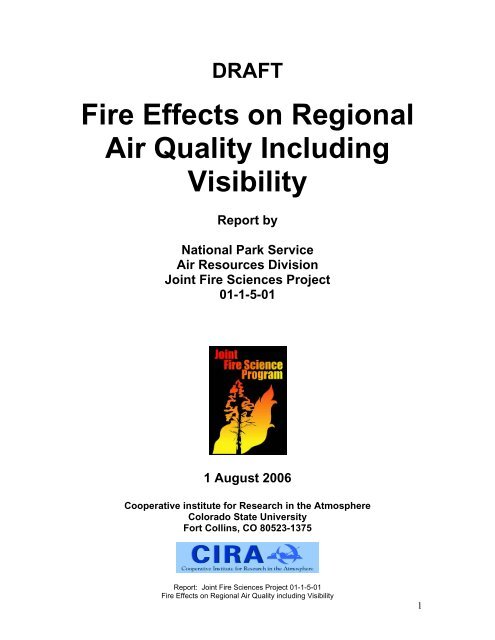 JFSP Project Final Report - Joint Fire Science Program