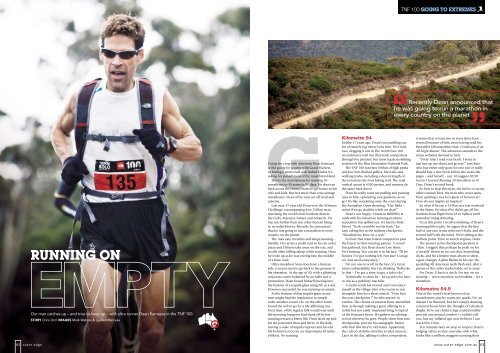 running on - Dean Karnazes