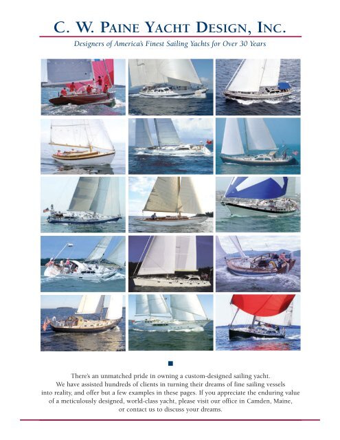 Sail Brochure - CW Paine Yacht Designers